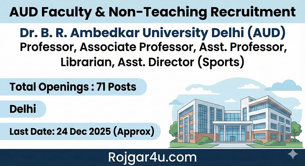 Faculty and Staff (71 Posts) at Dr. B. R. Ambedkar University Delhi ...